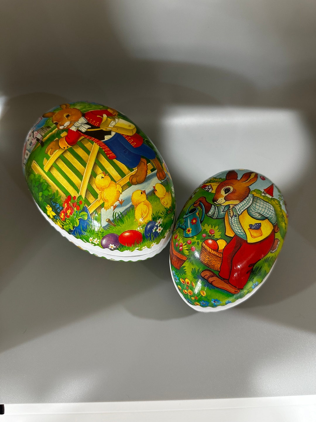 Set of 2 Nestler Made in Germany Paper Mache Fillable Eggs - Etsy