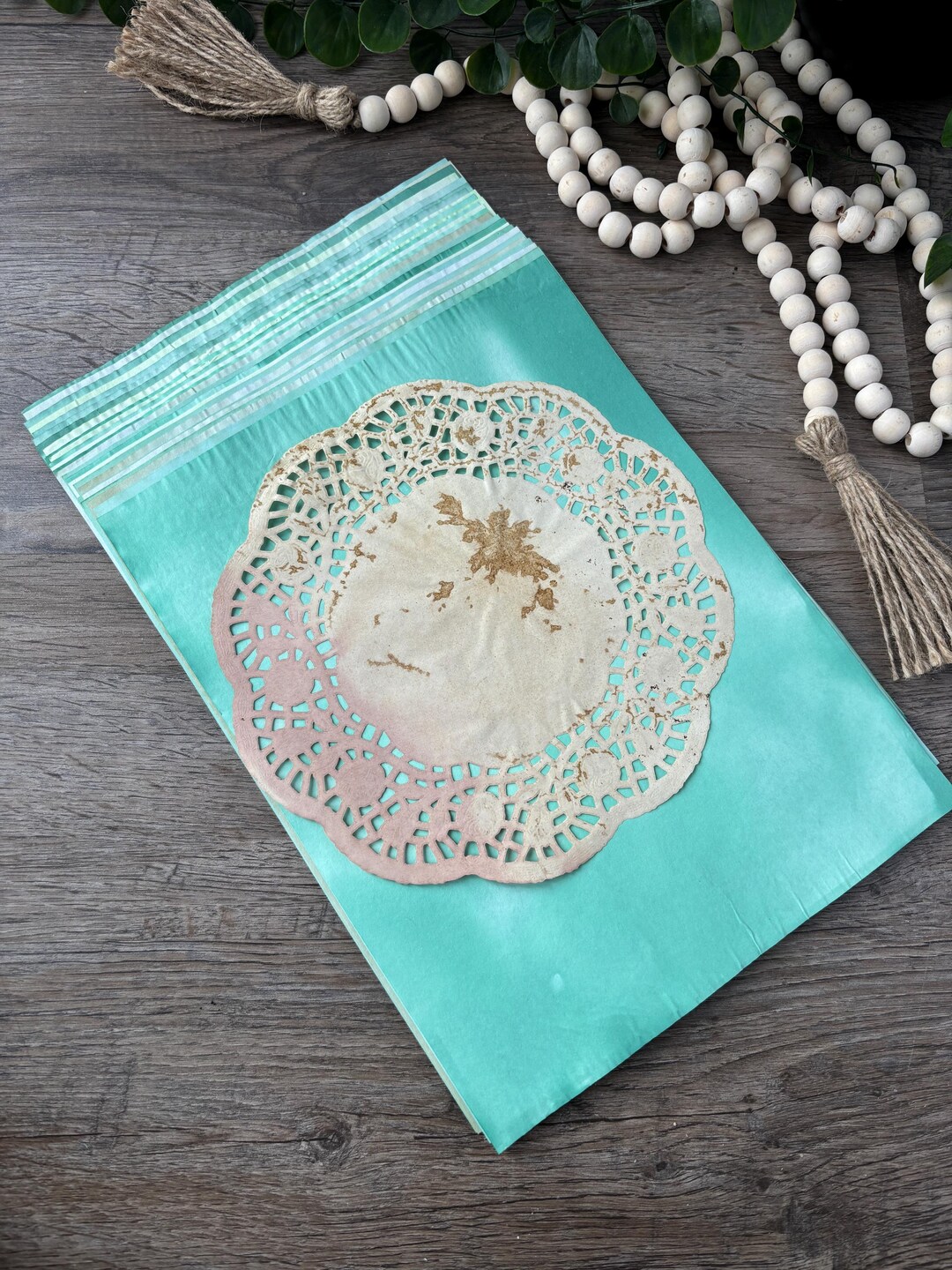 Handmade Green Tea-dyed Paper Sheets for Journals, Stationery, and ...