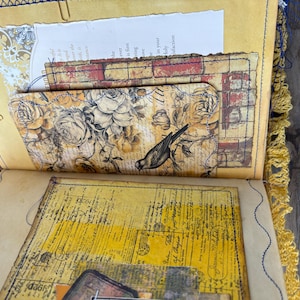 Yellow Flower Theme Tea Dyed Journal. Perfect for Writing and Keepsakes ...