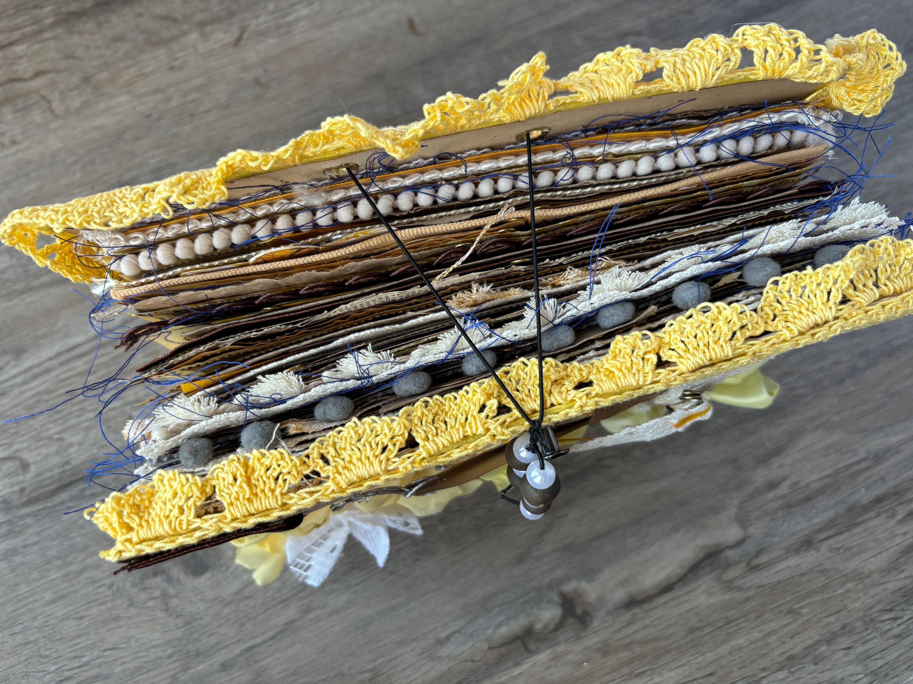 Yellow Flower Theme Tea Dyed Journal. Perfect for Writing and Keepsakes ...