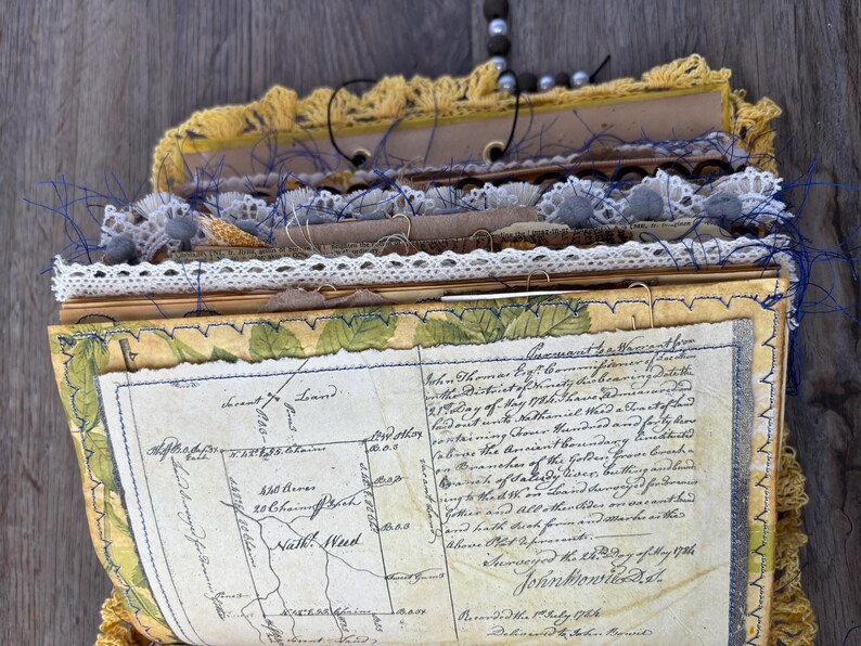 Yellow Flower Theme Tea Dyed Journal. Perfect for Writing and Keepsakes ...