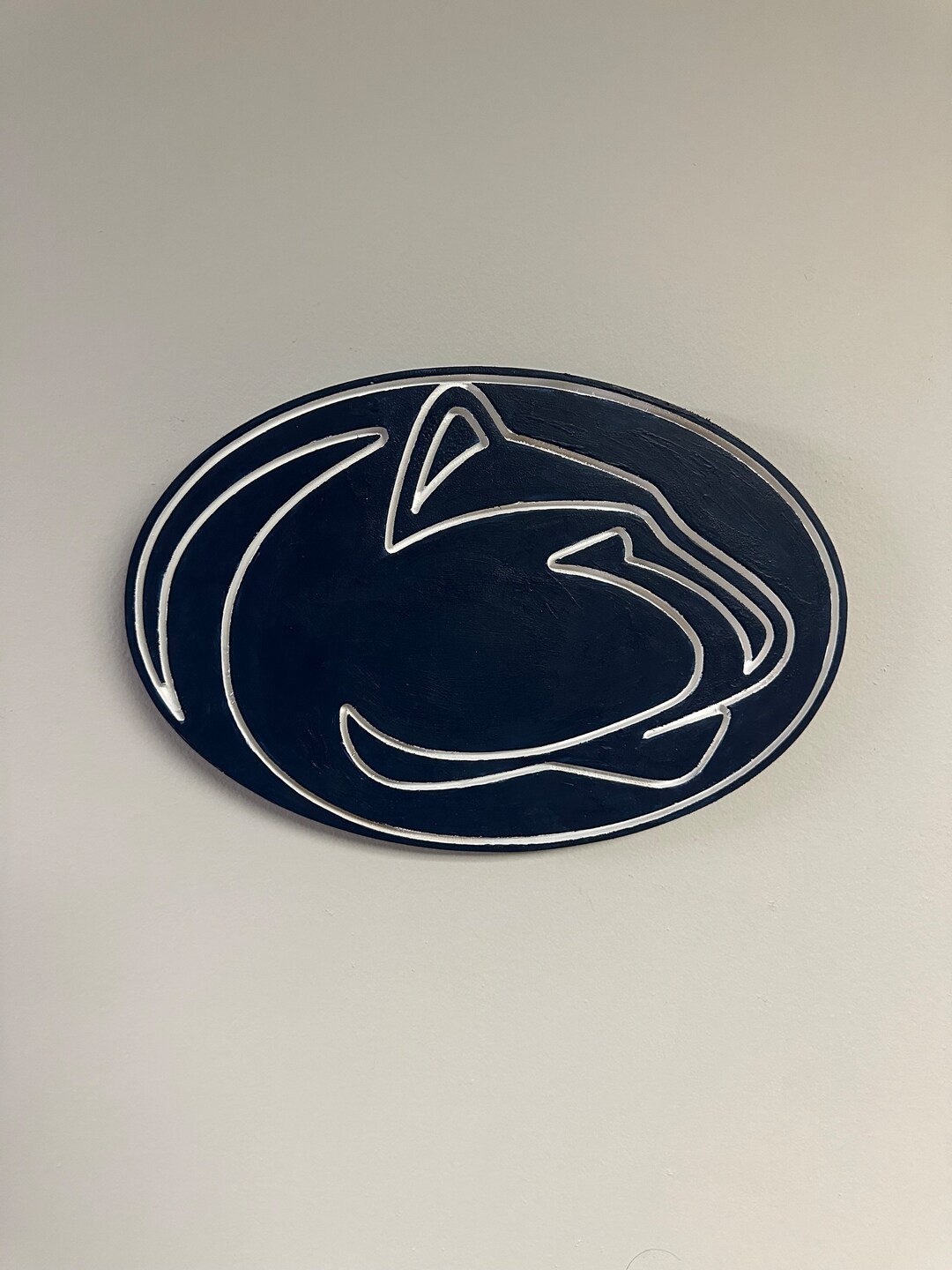 Carved and Hand Painted Penn State Sign - Etsy