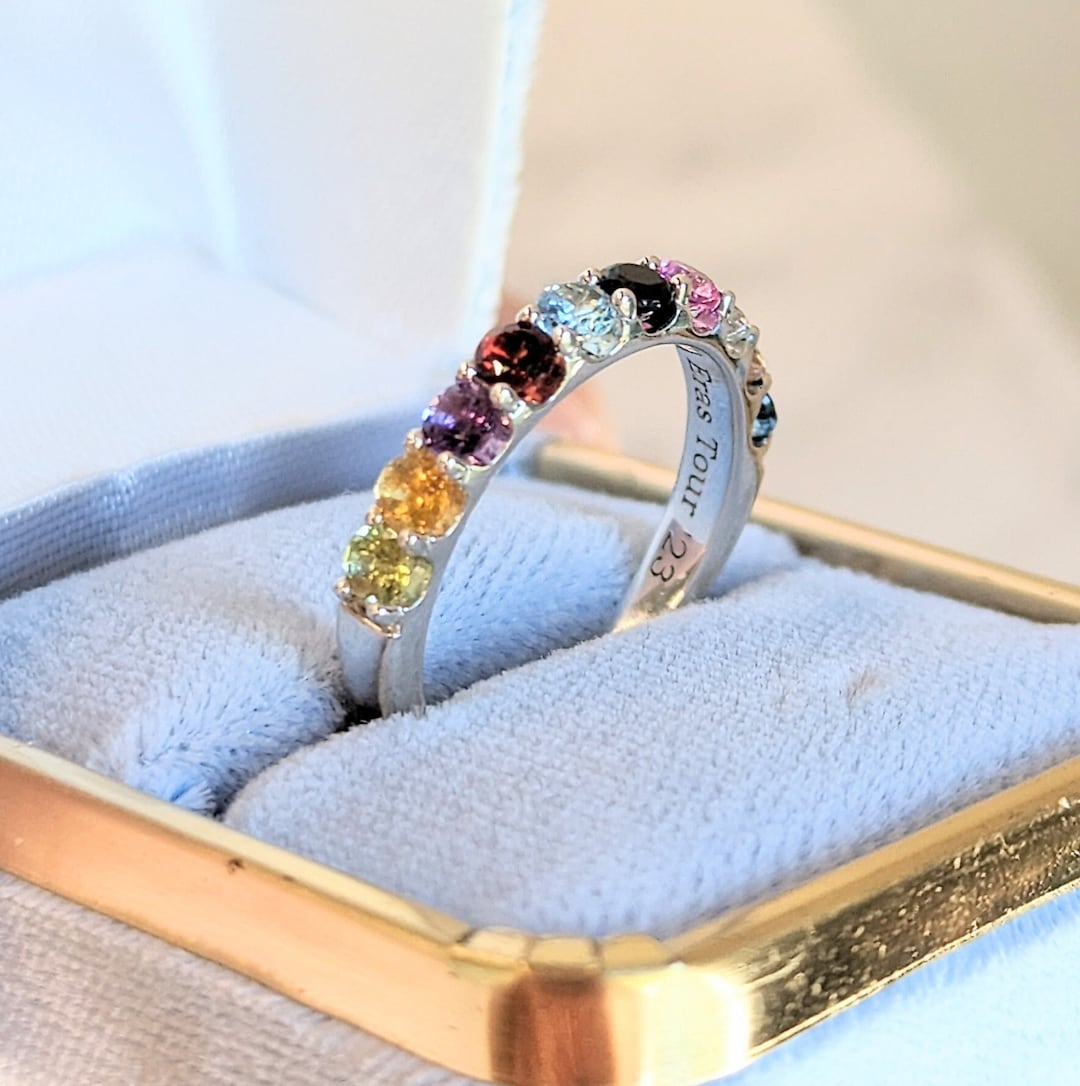 Taylor Swift Eras Tour Silver Gemstone Ring NO TTPD (debut, Fearless ...