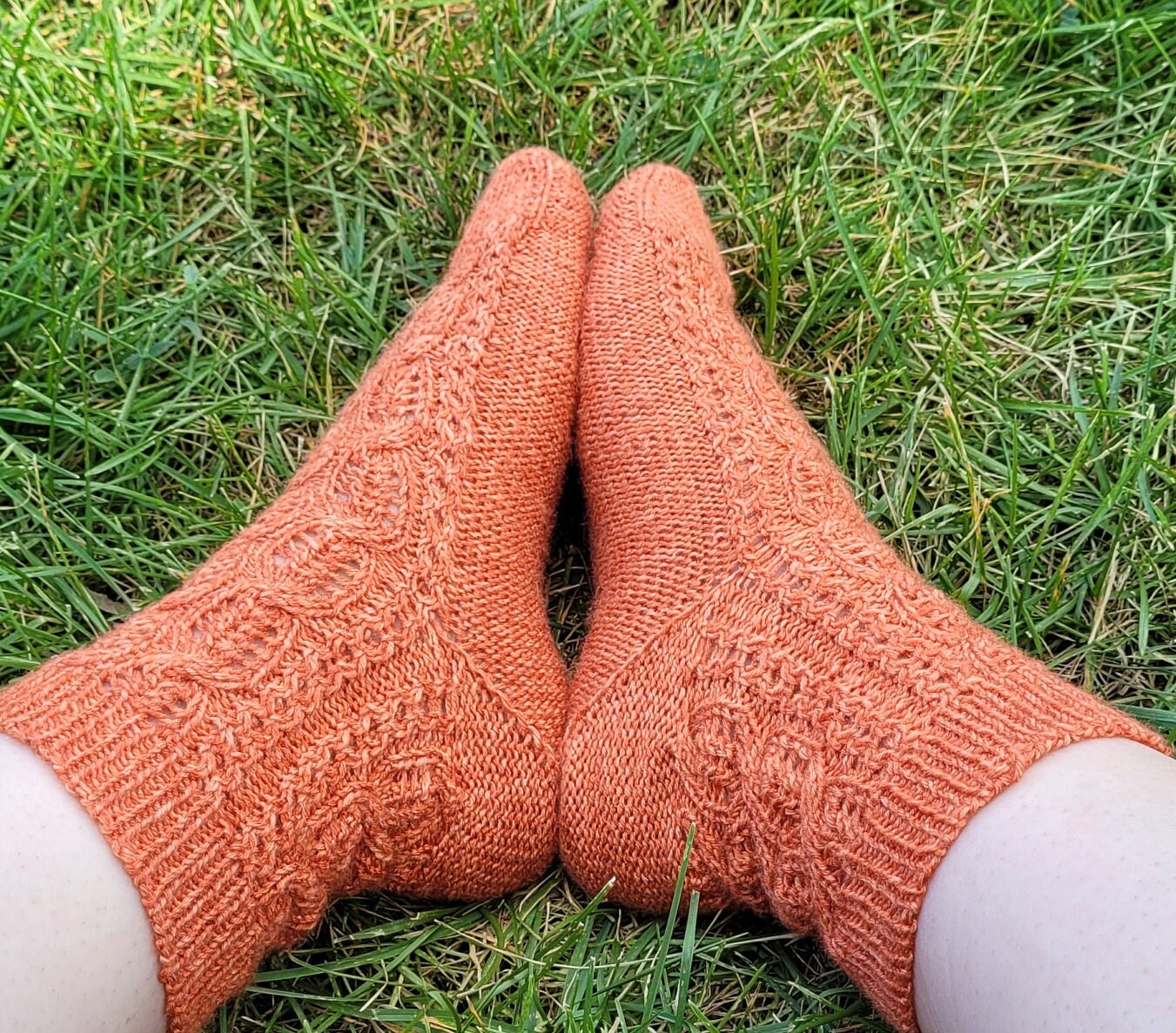Falling Leaves Gusset Free Toe up Knit Sock Pattern - Etsy