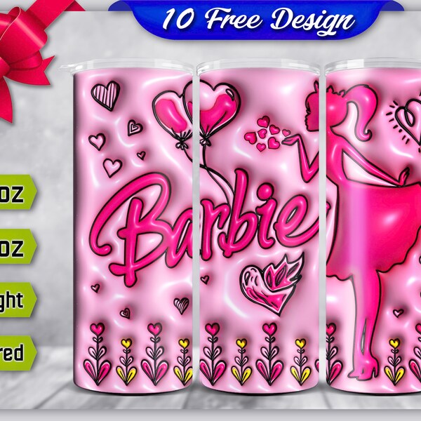 Barbie Tumbler Wrap Svg - Etsy Denmark