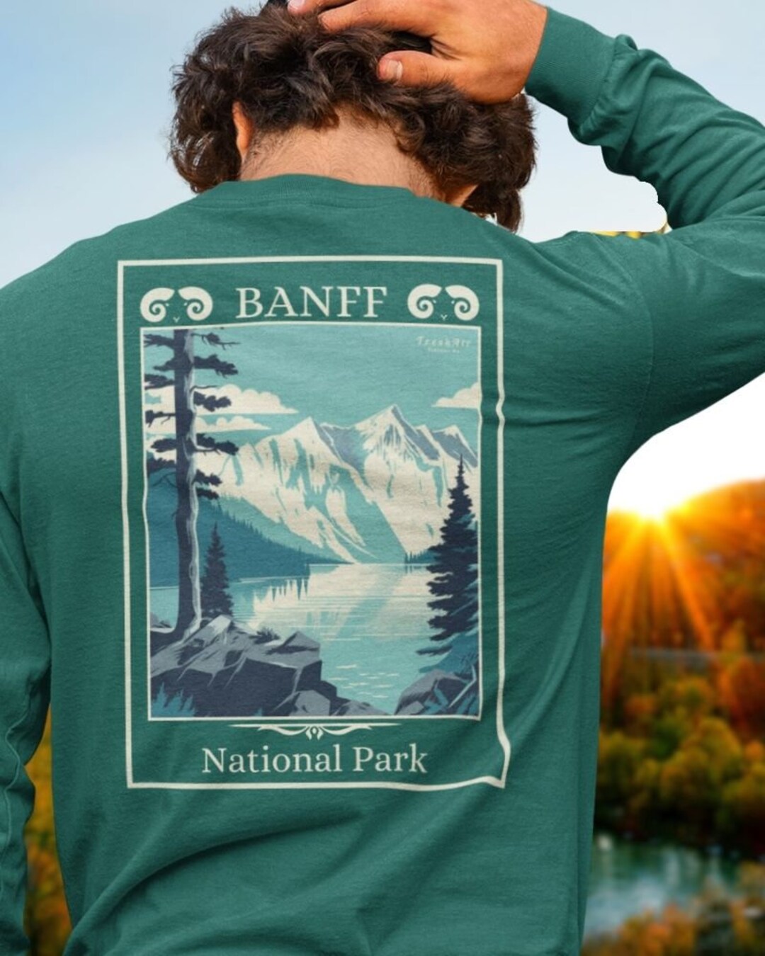 Banff National Park Longsleeve Shirt, Comfort Colors, Vintage National ...