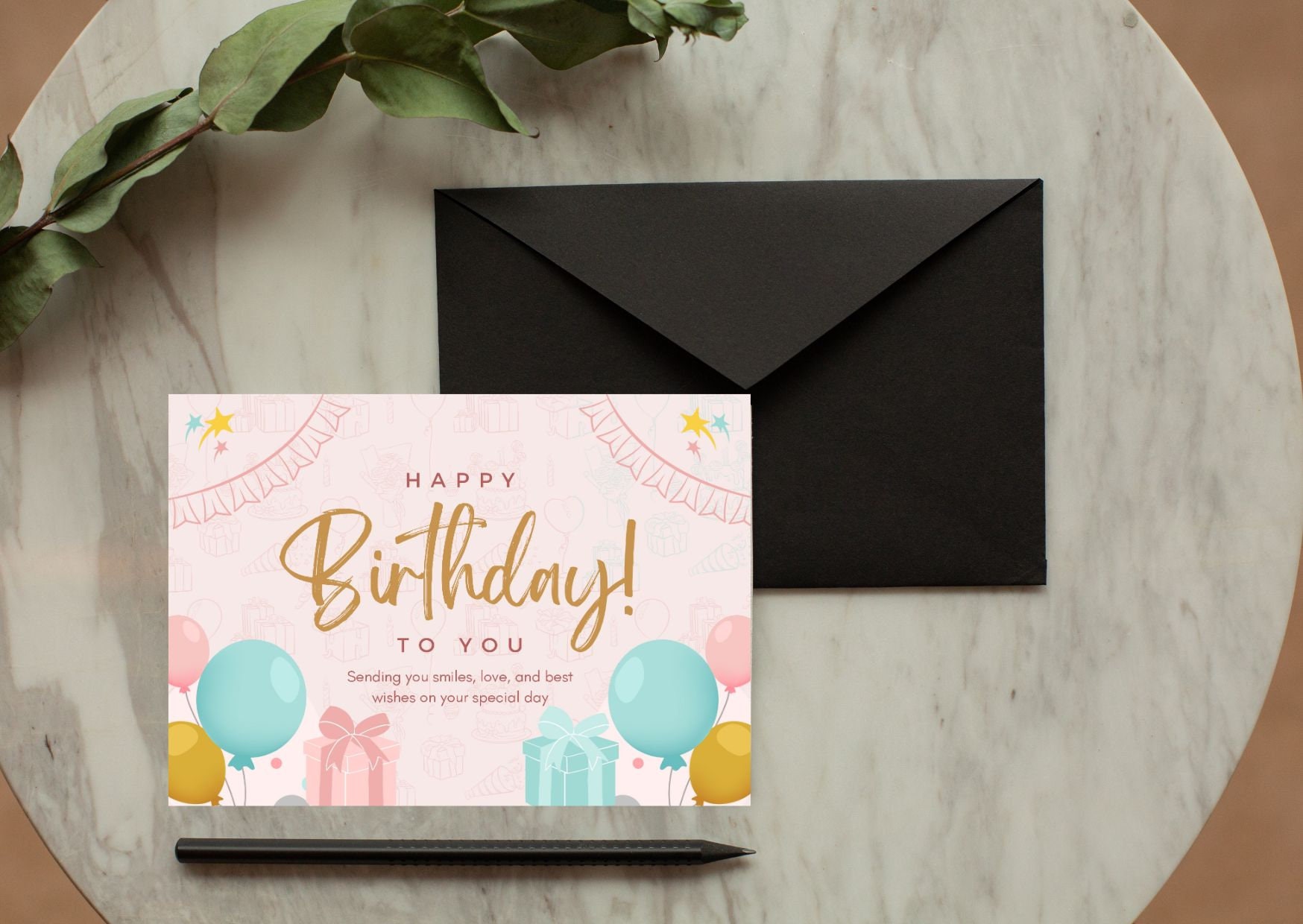 Happy Birthday Digital Printable Card Printable Card Digital Download ...