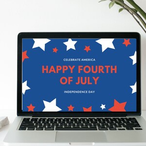 4th July , Printable Independence Day Card, , Digital Independence Day ...