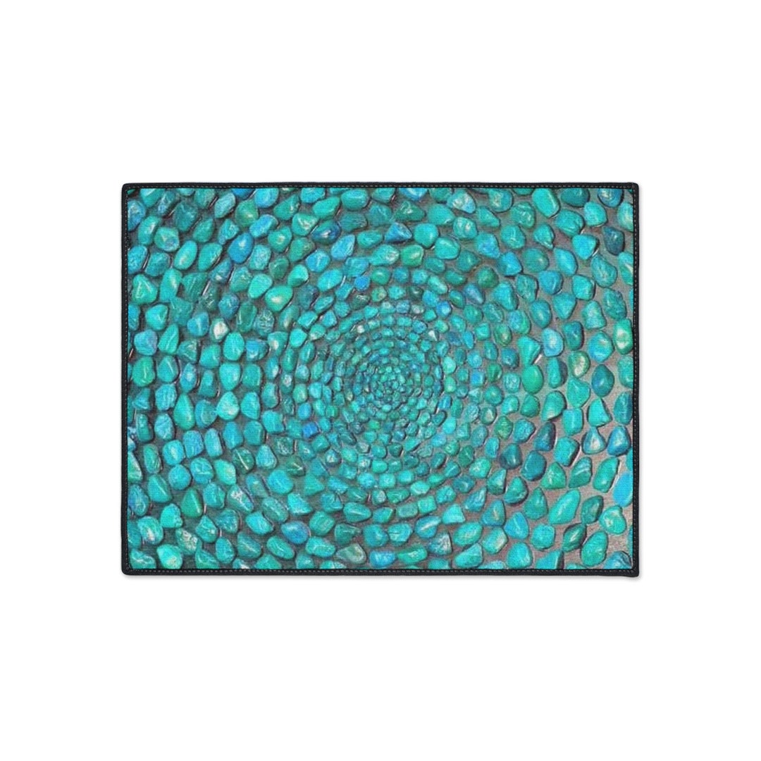 Turquoise Stone Heavy Duty Doormat - Etsy