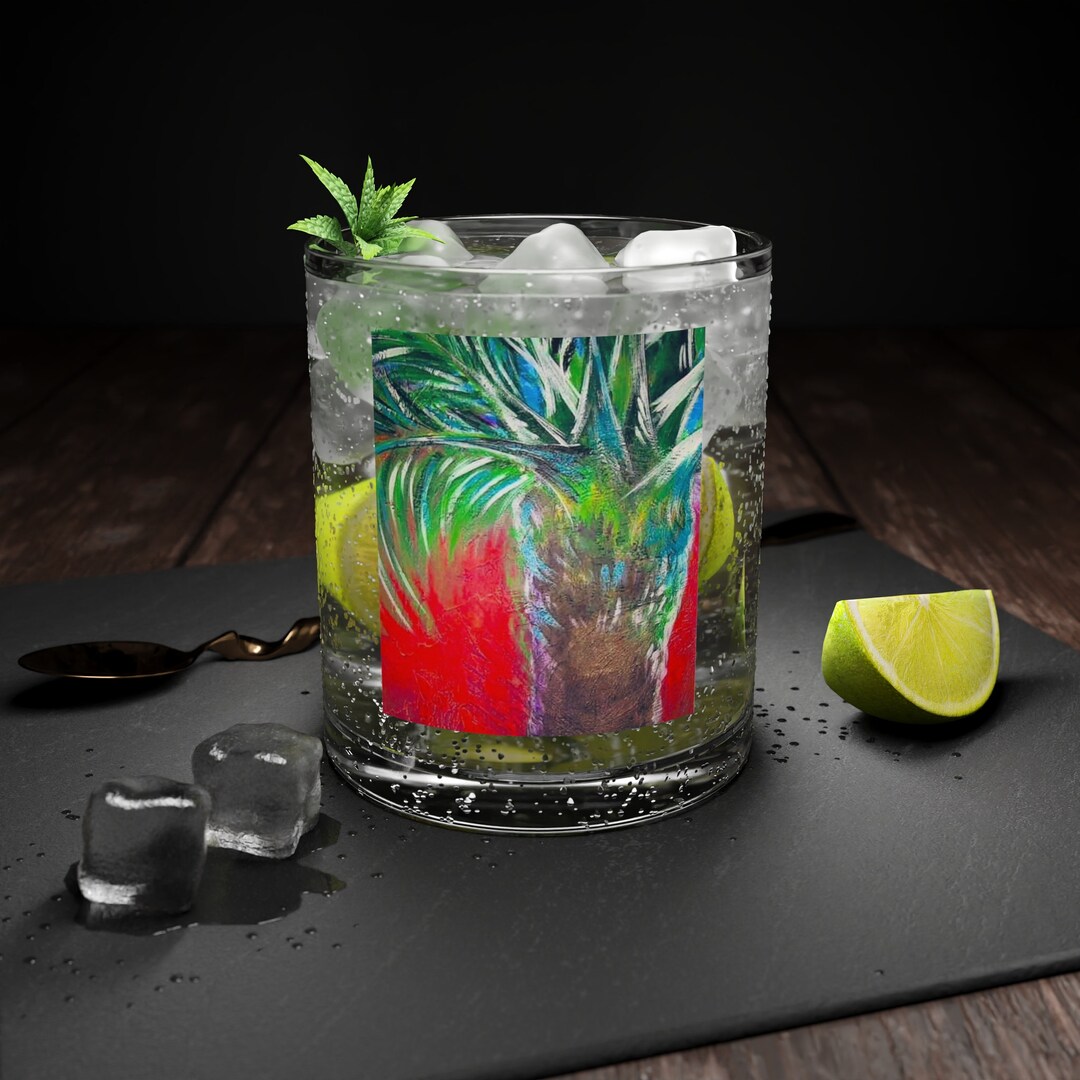 Tropical Christmas Cocktail Bar Glass - Etsy.de