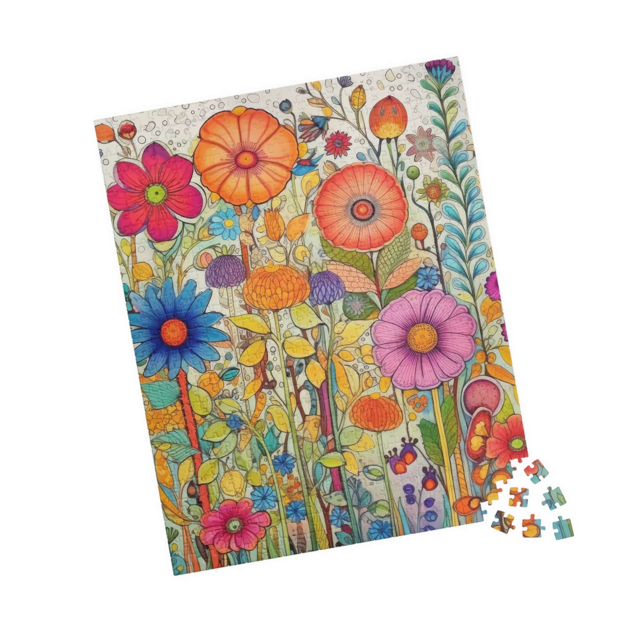 Flower Symphony 500 Piece Puzzle - Etsy