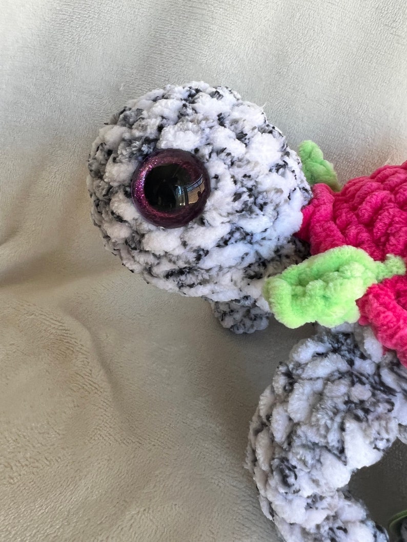 Dragon Fruit Crocheted Chunky Turtle Plushie - Etsy