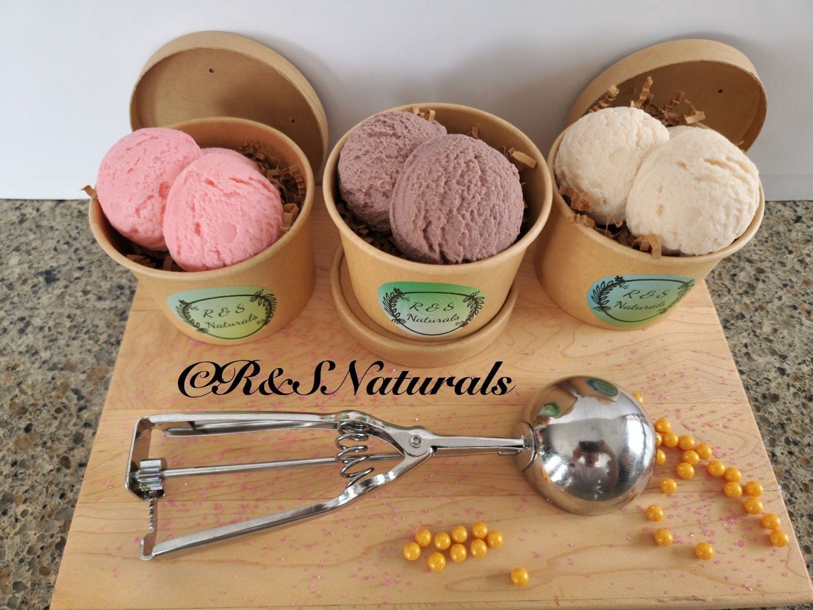 Ice Cream Scoops & Ice Cream Cone Hand Soaps | Decorative Hand Soap| 3 ...