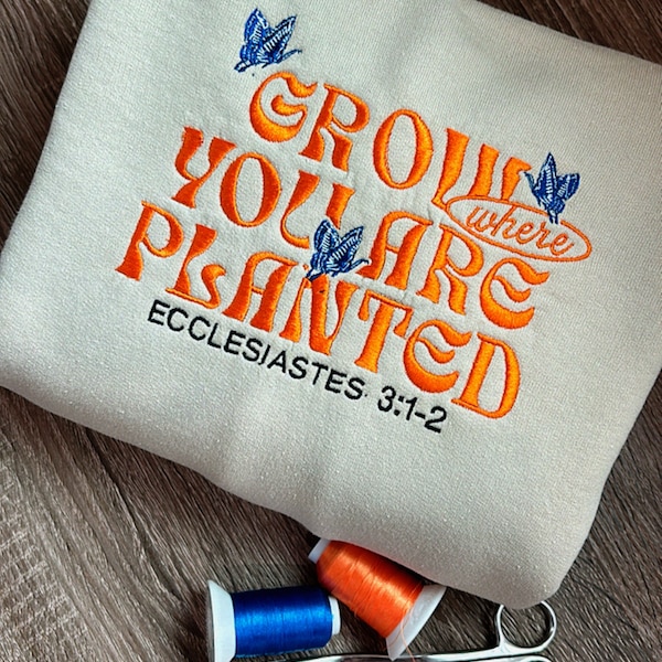 Bible Verse Embroidery - Etsy