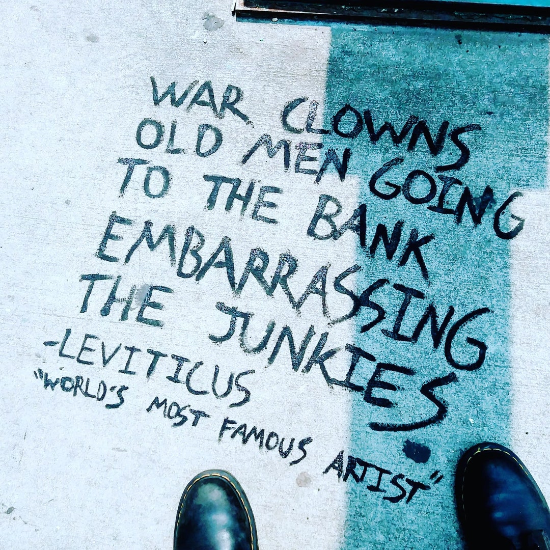 Print Poster Street Art Poem Canvas Option My Street Poetry in New York ...