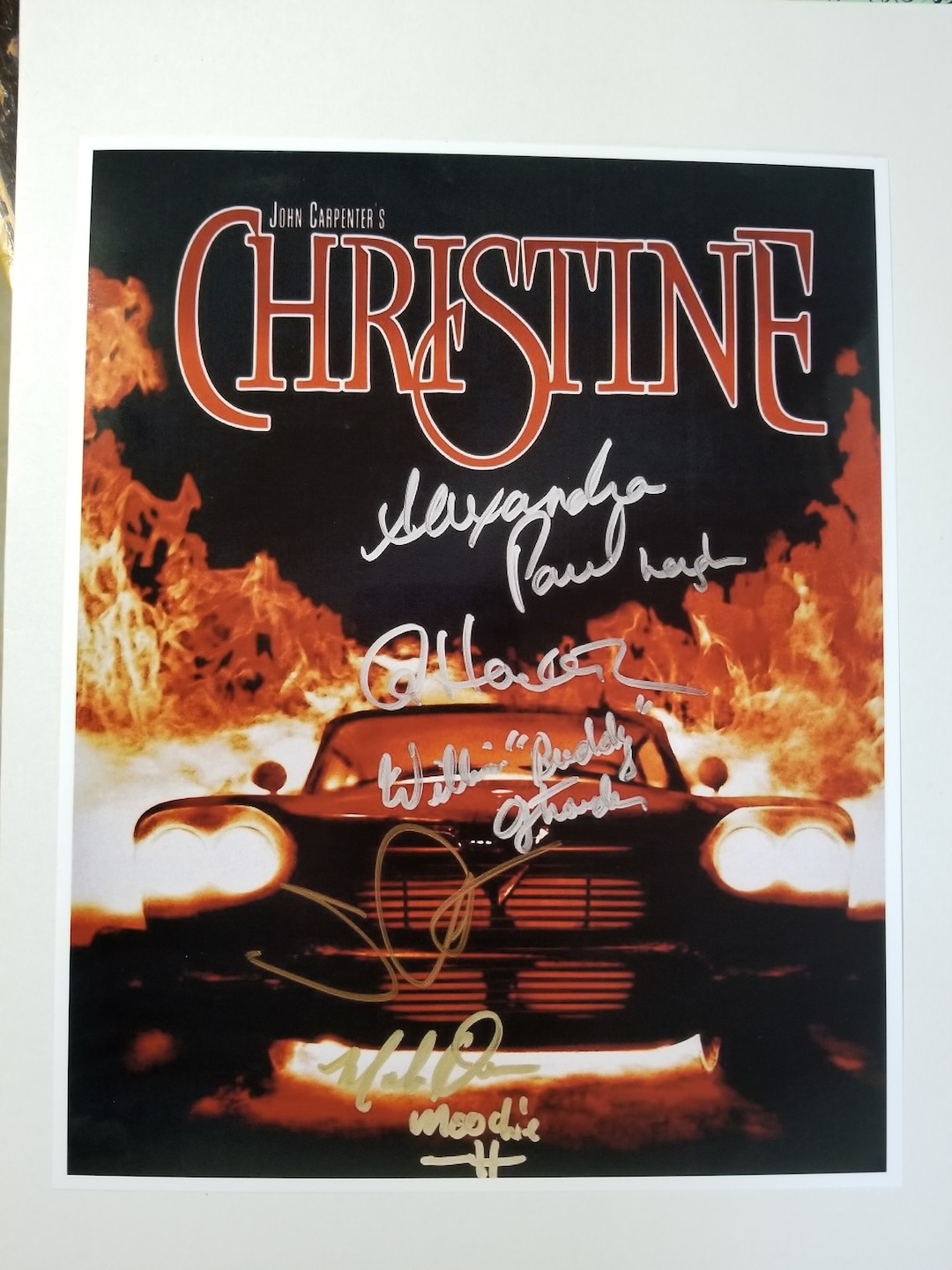 Christine Signed 8x10 Photo RP Cast / Horror - Etsy