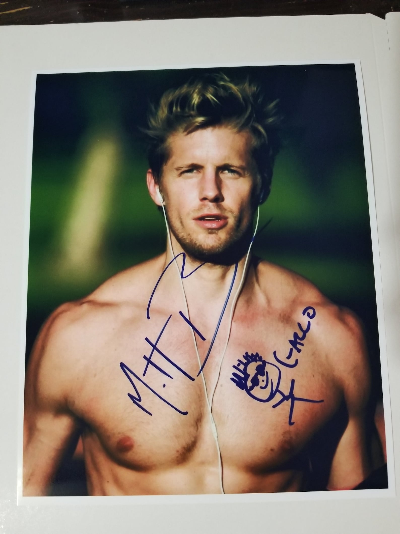 Matt Barr Signed 8x10 Photo RP Shirtless - Etsy