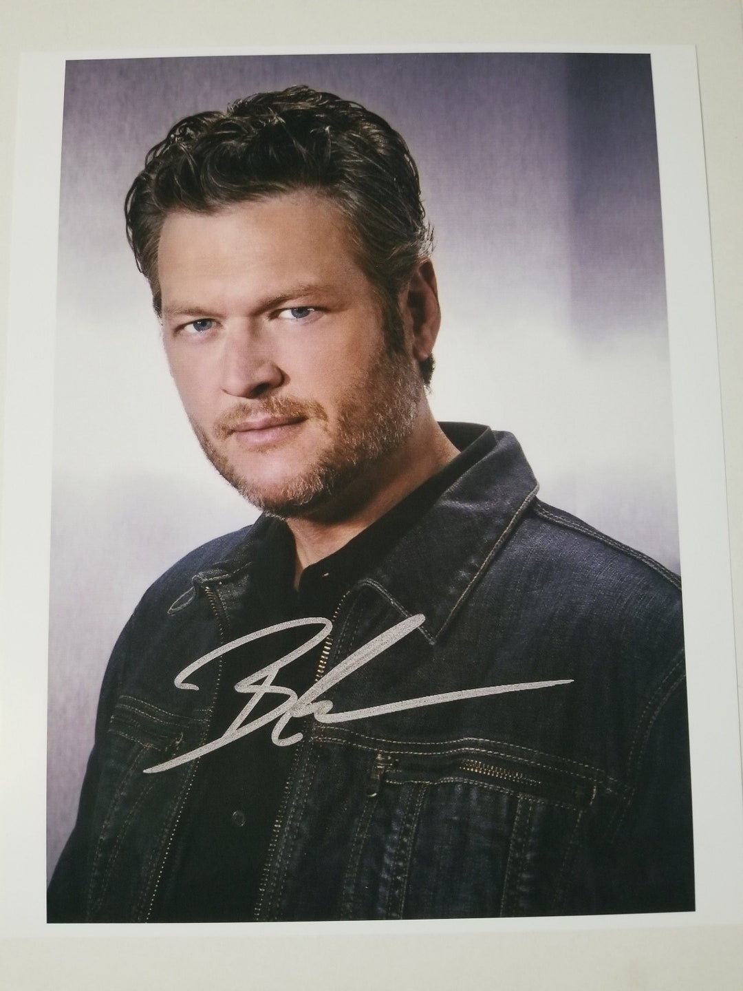 Blake Shelton Signed 8x10 Photo RP - Etsy