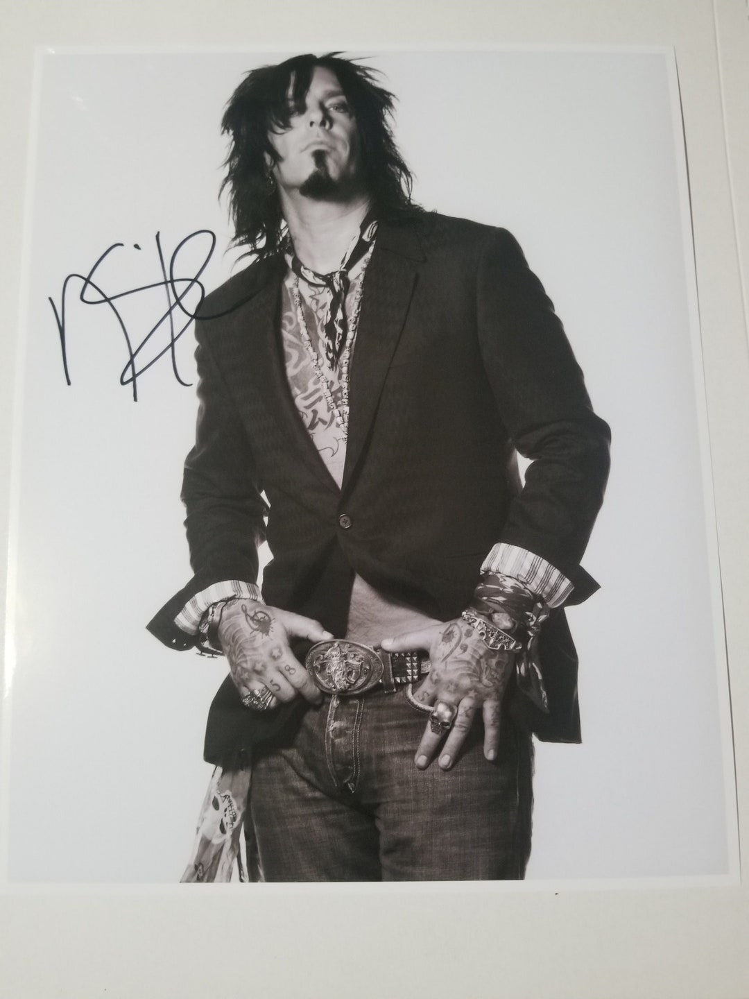 Motley Crue Signed 8x10 Photo RP Nikki Sixx - Etsy