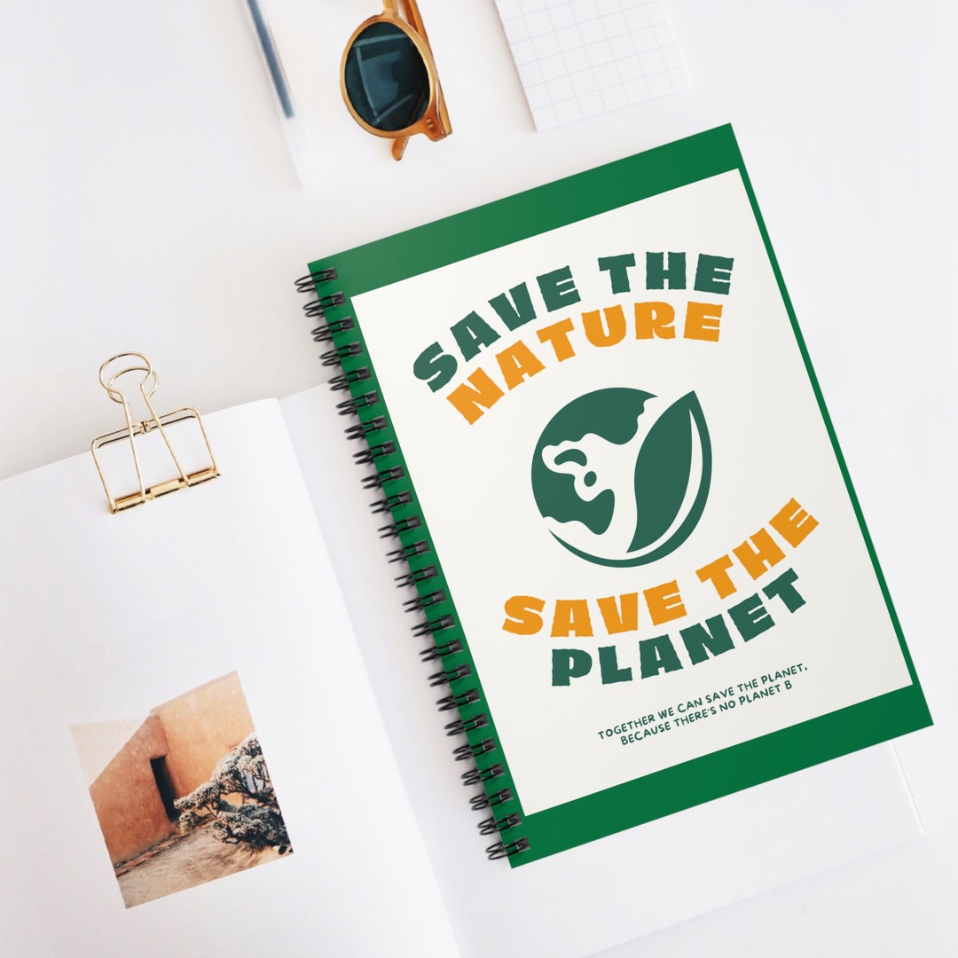 Climate Change Notebook Save the Nature - Etsy