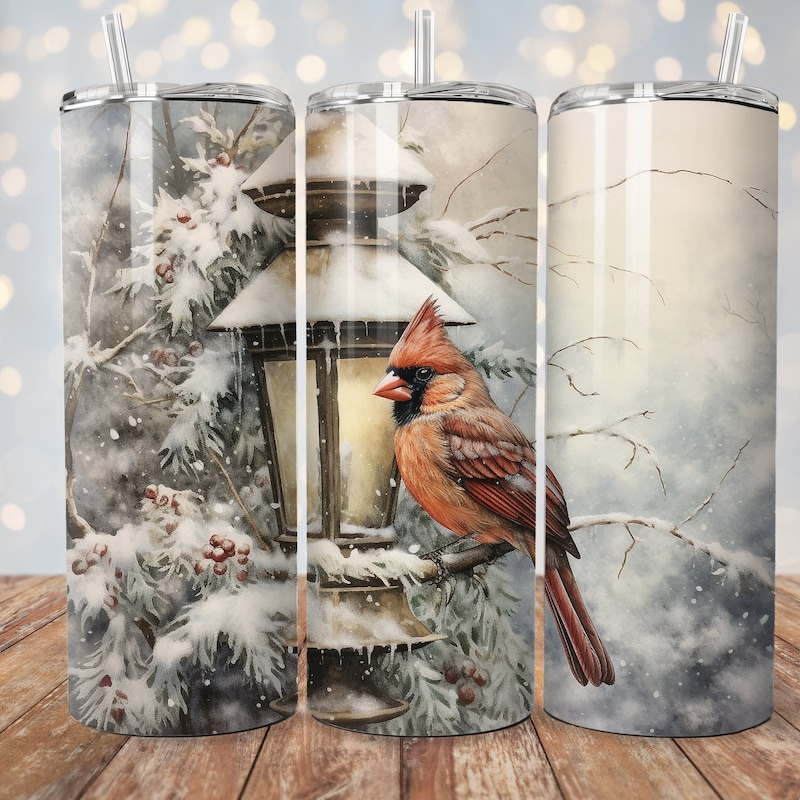 Cardinal Lamp - Etsy