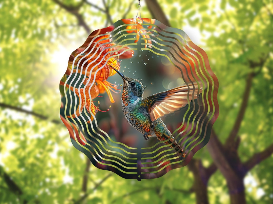 Hummingbird Wind Spinner Sublimation Design (digital Download) - Etsy