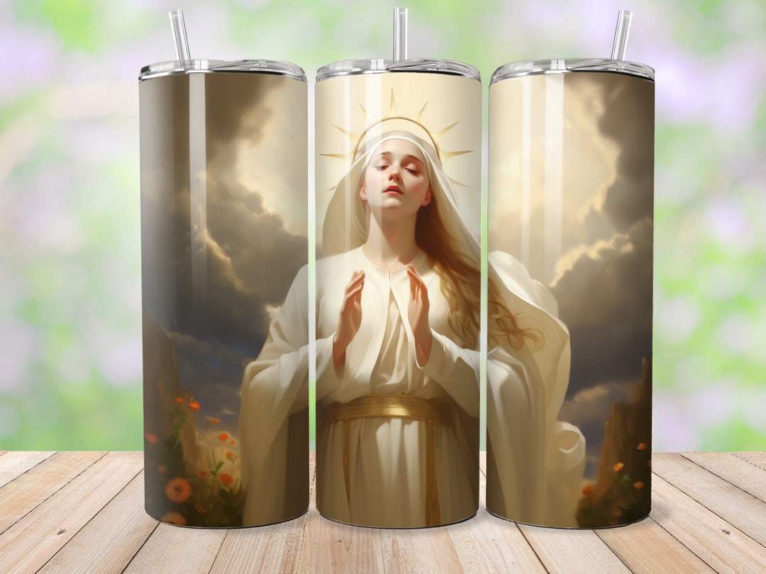 Our Lady of Knock Tumbler Sublimation Design, Irish Saint PNG (digital ...