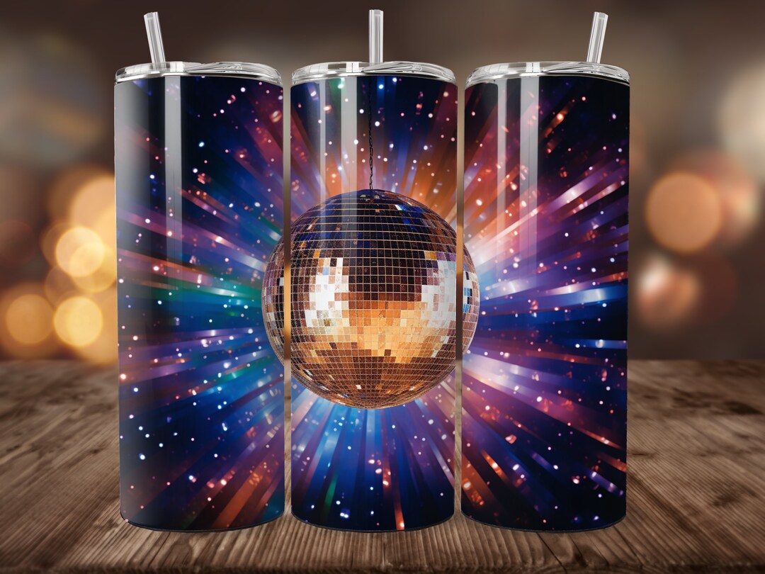 Disco Ball New Years Even 20 Oz Skinny Tumbler Sublimation Design, New ...