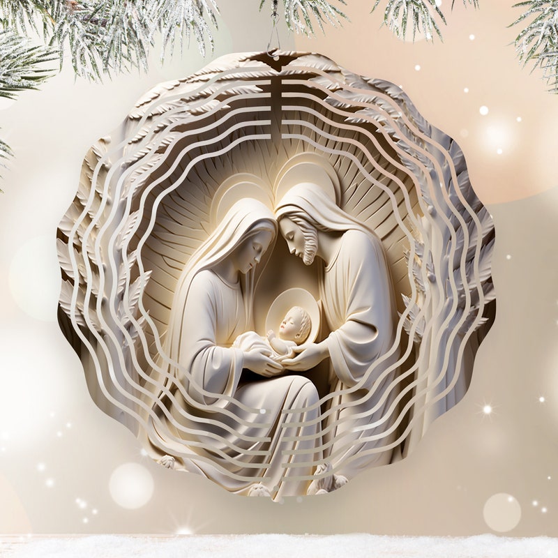 Nativity Wind Spinner Svg - Etsy
