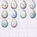 Watercolor Easter Egg Alphabet Clipart, 26 300 DPI PNG Transparent ...