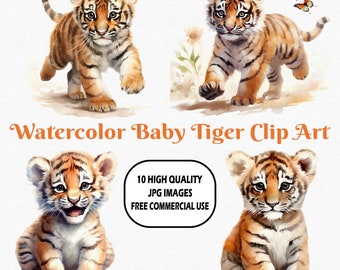 Tigers Clipart Png Bundle 25 PNG Multicolor Tigers - Etsy