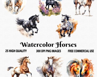 Watercolor Woodland Wildlife Clip Art, 70 High Quality (300 DPI) PNG ...