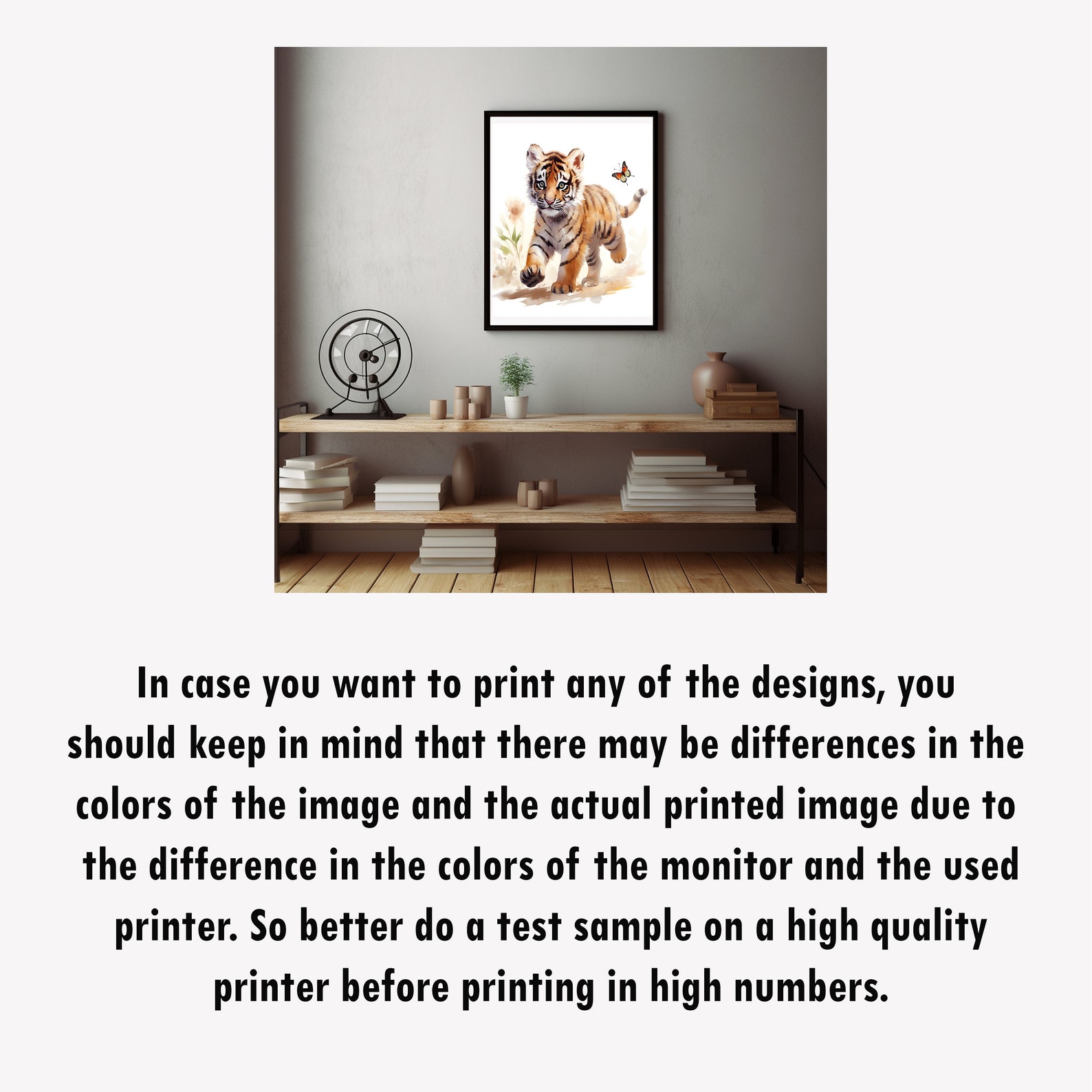 Watercolor Baby Tiger Clip Art, 10 High Quality 300 DPI JPG Images With ...