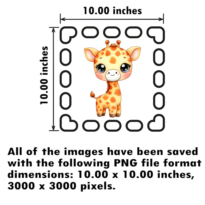 Kawaii Safari Animals, 55 PNG 300 DPI Transparent Images , Cute Kawaii ...