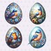 Watercolor Easter Egg Bluebird Clipart, 20 300 DPI PNG Transparent ...