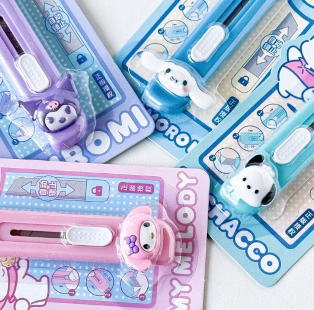 Sanrio Characters Box Cutters Cute Box Cutters Pink Box Cutter Purple ...