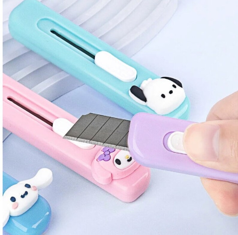 Sanrio Characters Box Cutters Cute Box Cutters Pink Box Cutter Purple ...