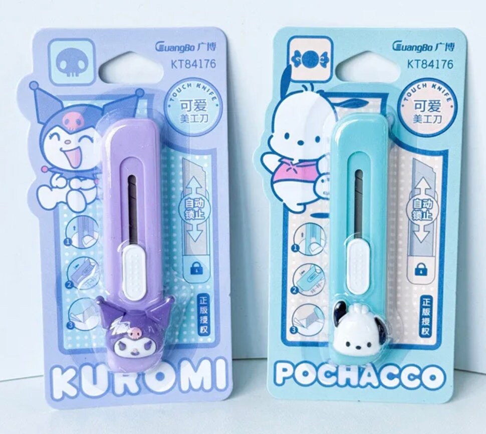 Sanrio Characters Box Cutters Cute Box Cutters Pink Box Cutter Purple ...