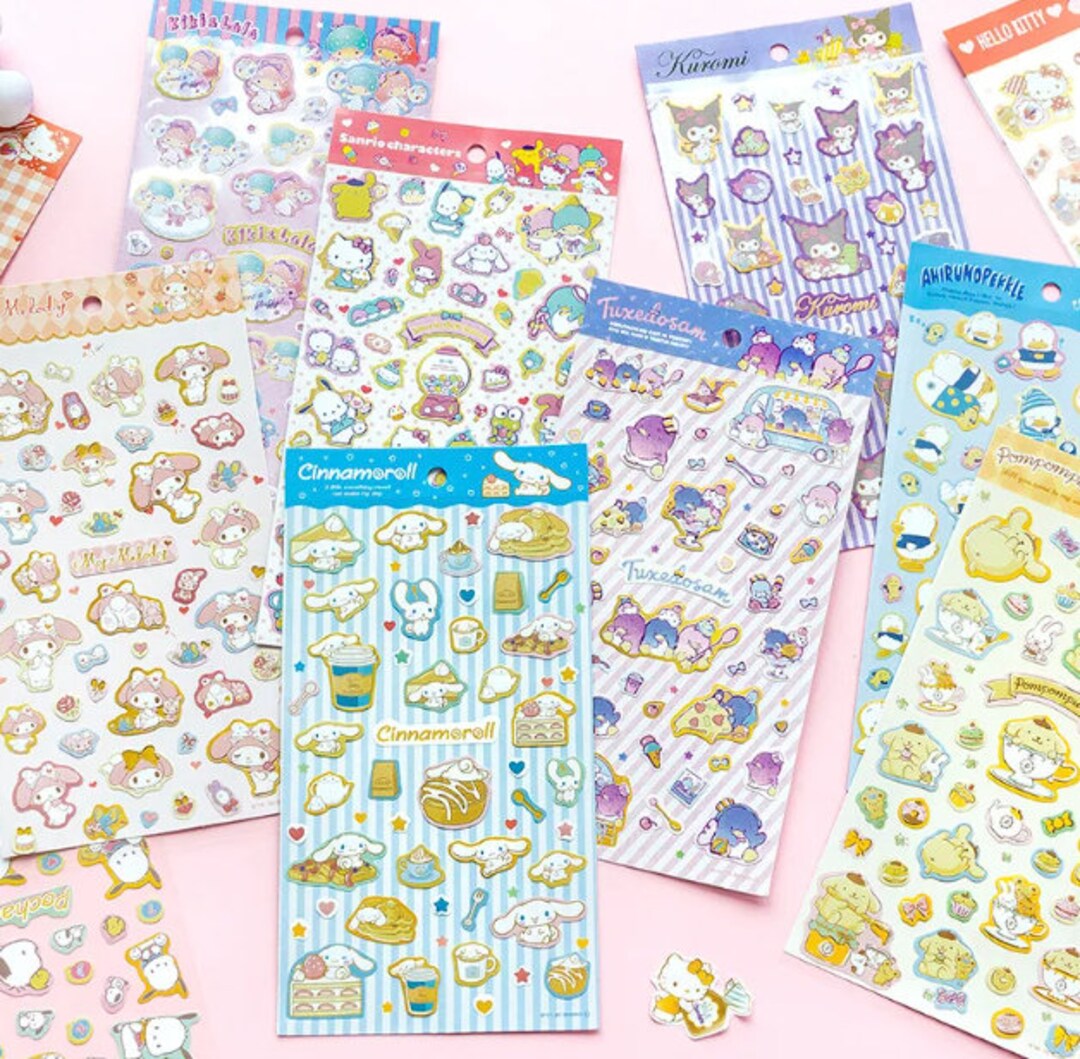 Sanrio Characters Sticker Sheets Cute Sanrio Stickers Kawaii Sanrio ...