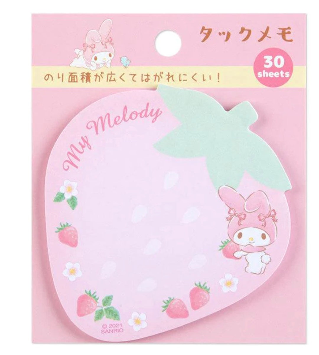 My Melody Strawberry Sticky Notes Sanrio Sticky Notes Cute - Etsy