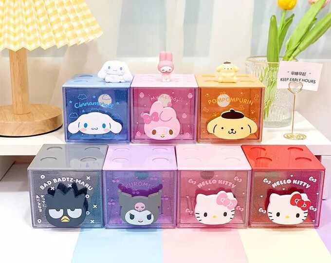 Sanrio Storage Cubes Sanrio Storage Cute Desk Storage - Etsy