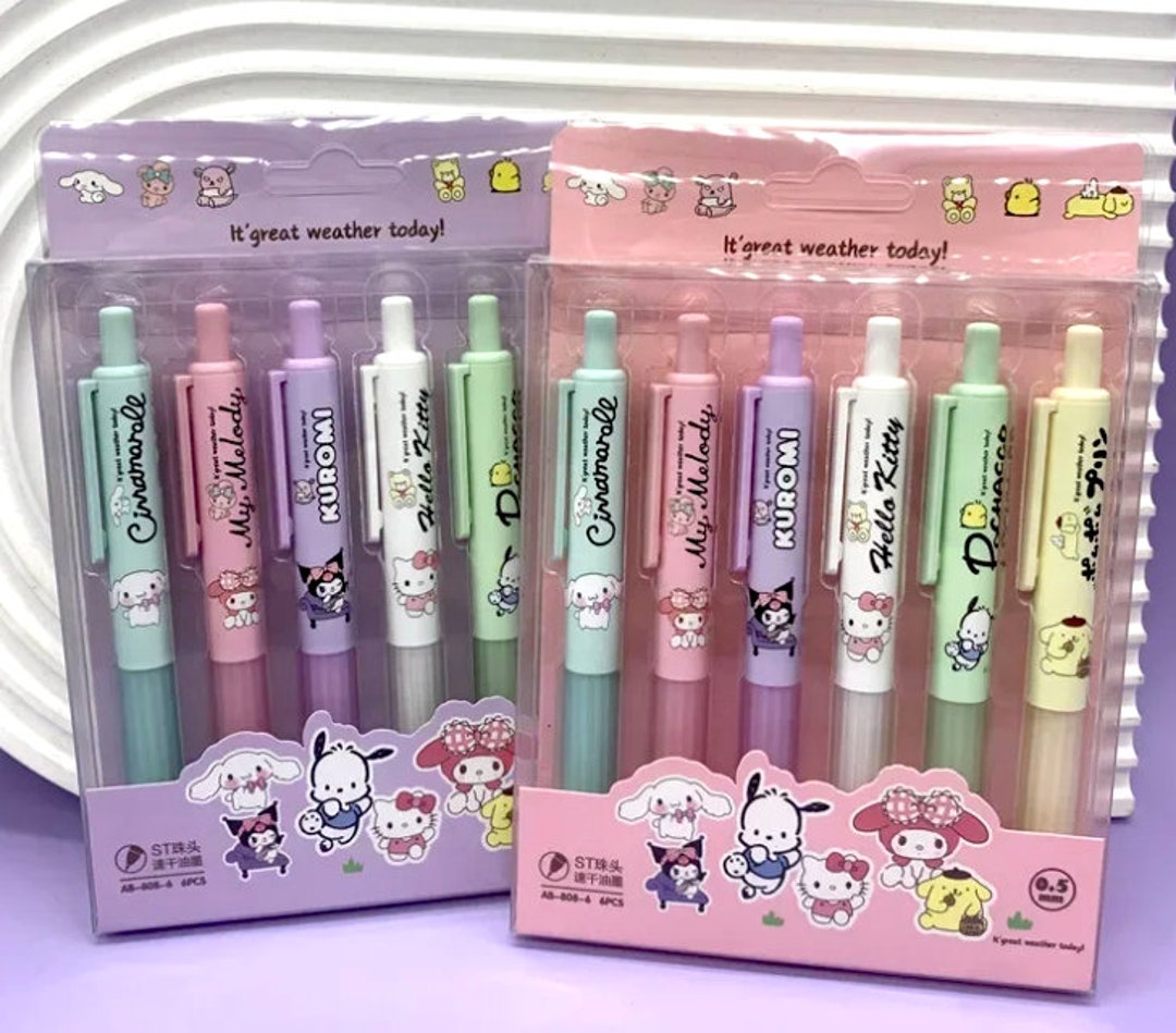 Sanrio Characters Pen Pack Sanrio Pens Sanrio Stationery Kawaii Pens Cute Pens My Melody ...