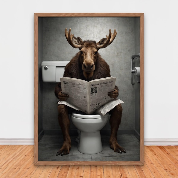 Moose Print - Etsy Canada