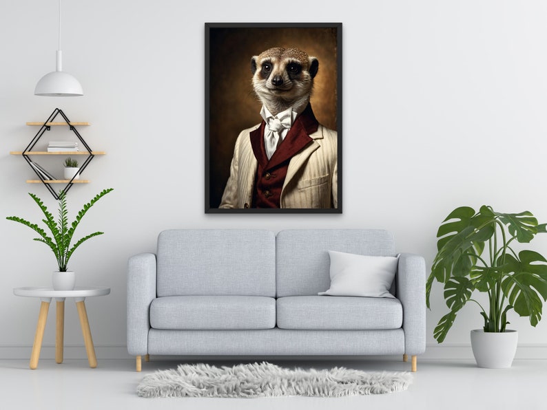 Distinguished Renaissance Meerkat Portrait, Renaissance Portrait ...