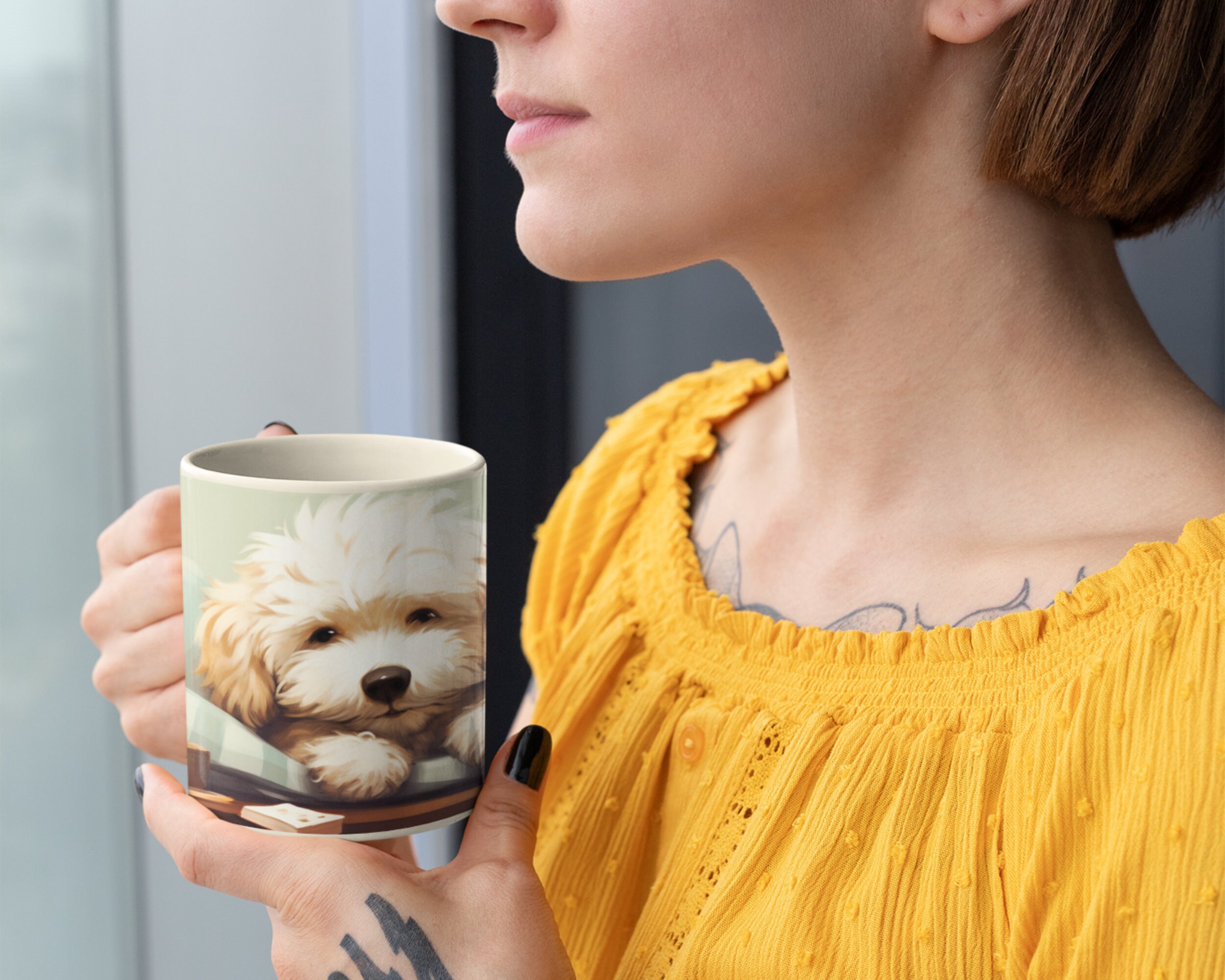 Pooch Pause Mug Design Digital Download Sublimation Design for 11-15oz ...