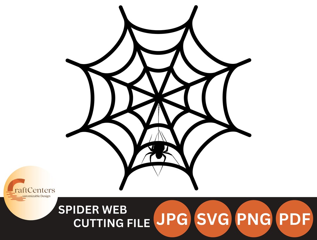 PRINTABLE Large Spiderweb SVG PNG Jpg Pdf Craft the Perfect Spider Web ...