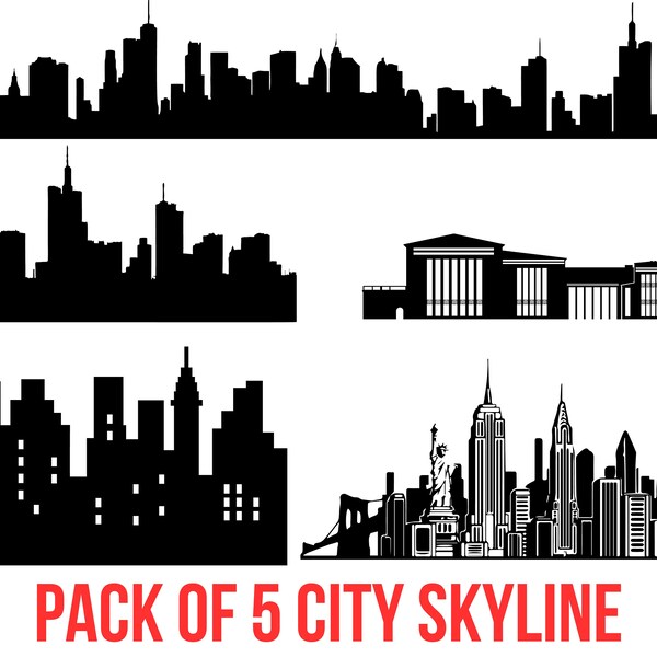 City Skyline Svg - Etsy