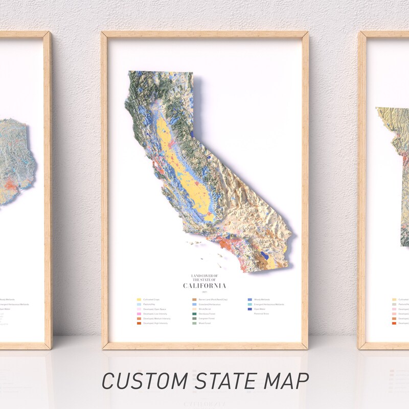 Custom State Map - Etsy