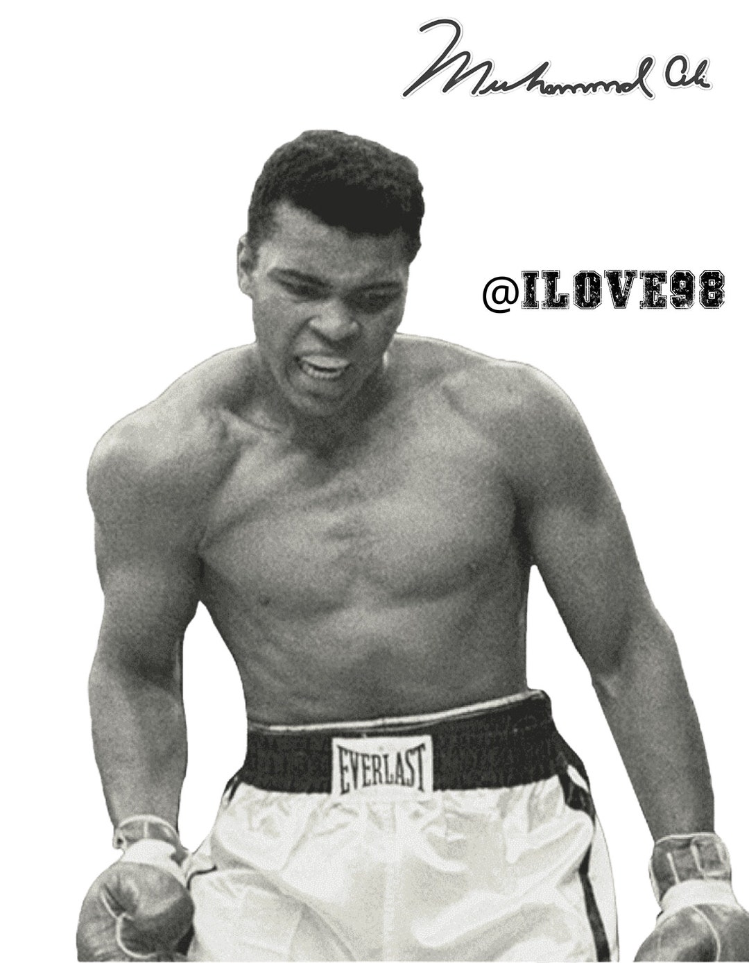 Muhammad Ali Digital Print for Posters, Wallpapers, T-shirt, ETC - Etsy