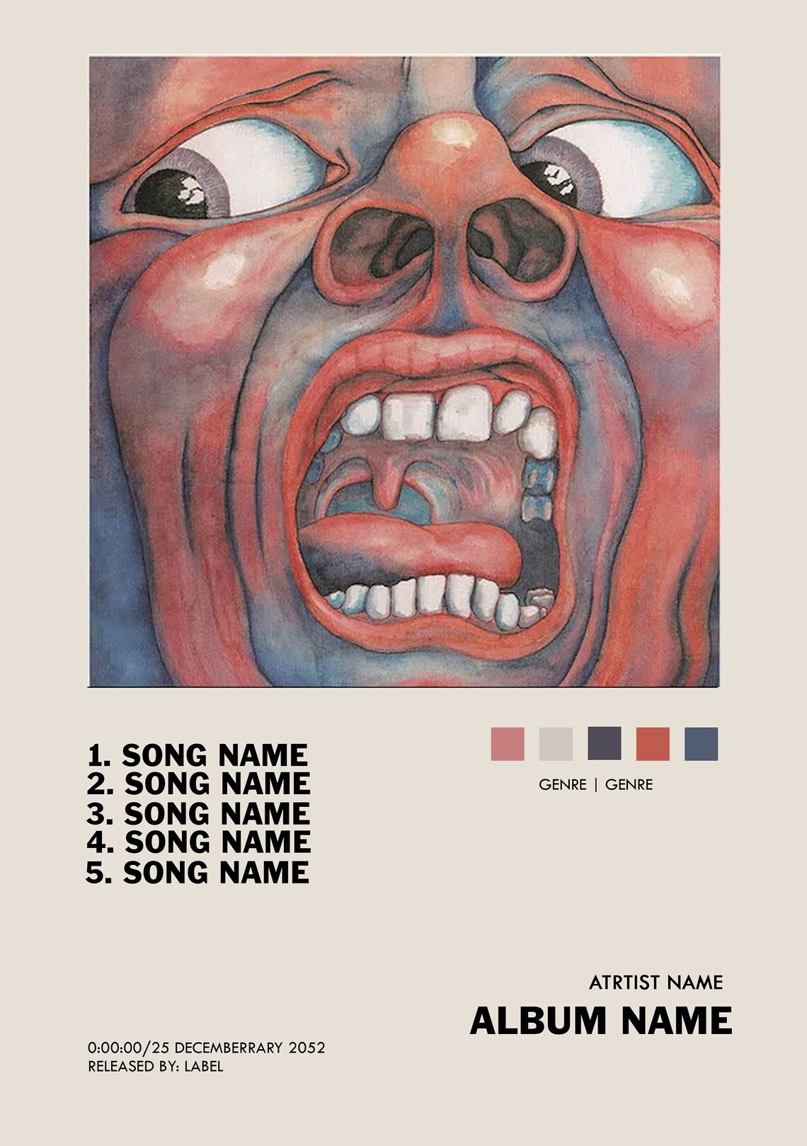 Album Cover Poster Design (DIGITAL DOWNLOAD ONLY) - Etsy